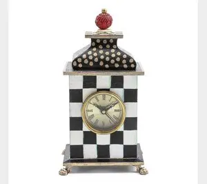 MACKENZIE-CHILDS Courtly Check Desk Clock - One-color