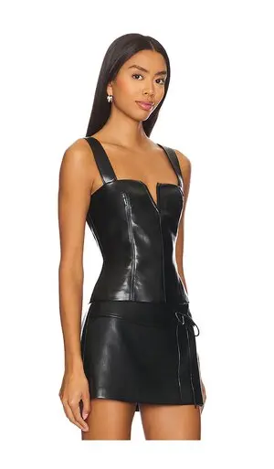 Amanda Uprichard Nia Top - Black