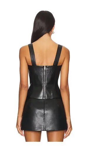 Amanda Uprichard Nia Top - Black