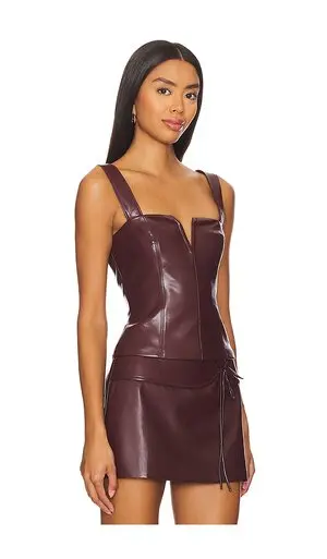 Amanda Uprichard Nia Top - Russet