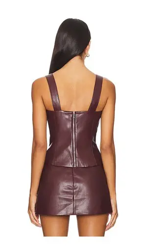 Amanda Uprichard Nia Top - Russet