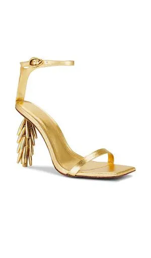 Cult Gaia Sunella Sandal In Metallic