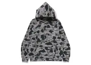 A BATHING APE Heather Camo Pullover Hoodie - Gray