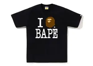 A BATHING APE I Love Tee Shirt - Black