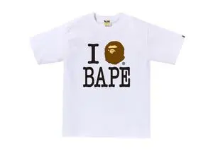 A BATHING APE I Love Tee Shirt - White