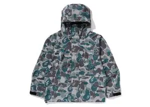 A BATHING APE Laminated Camo Snowboard Jacket - Beige