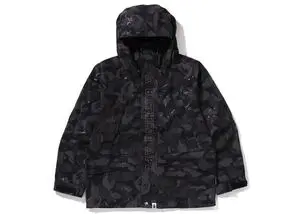 A BATHING APE Laminated Camo Snowboard Jacket - Black