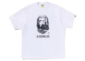 A BATHING APE Painting Bathing Ape Relaxed Fit Tee Shirt - White