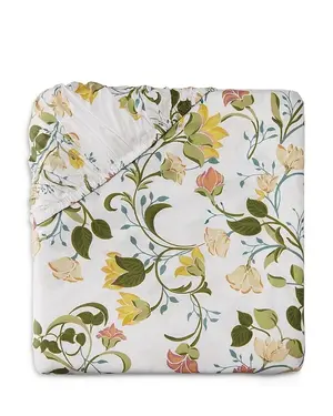 PRATESI Botanica Bottom Fitted Sheet, California King - Sage