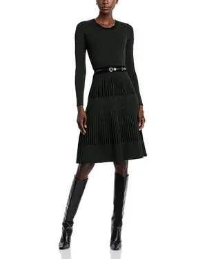 T Tahari Sweater Dress - Black/autum