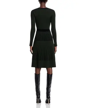 T Tahari Sweater Dress - Black/autum