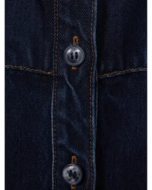 REISS Lyle Denim Midi Dress