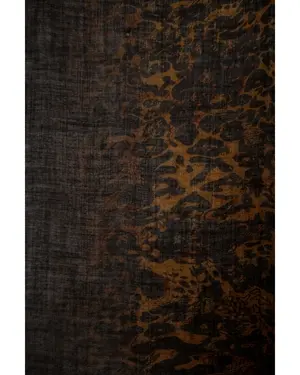 Zadig&Voltaire Judy Leopard Print Wool Scarf - Latte