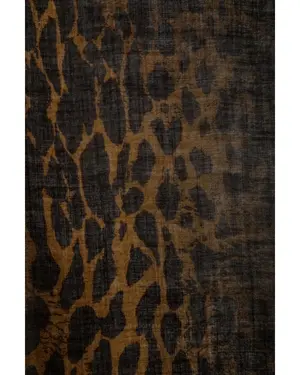 Zadig&Voltaire Judy Leopard Print Wool Scarf - Latte