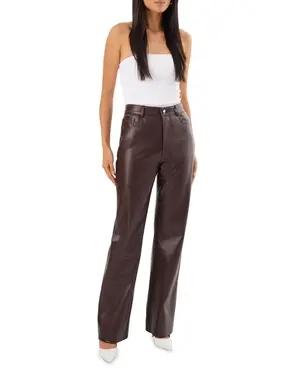 LAMARQUE Demora Straight Leg Pants - Mahogany