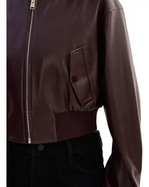 LAMARQUE Evelin Faux Leather Bomber Jacket - Vamp