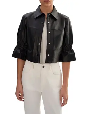 LAMARQUE Carolina Leather Jacket - Black