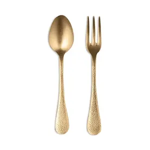 MEPRA 2 Piece Bright Serving Set - Gold