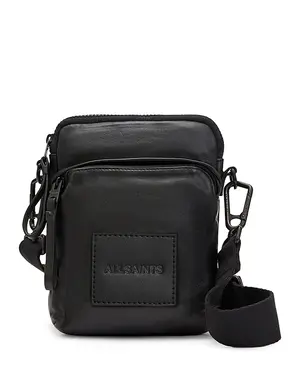 ALLSAINTS Falcon Leather Pouch Bag - Black