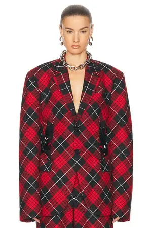 JEAN PAUL GAULTIER Tartan Tailored Jacket