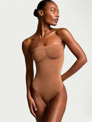 Victoria's Secret Shapewear Victoria Seamlessshaping™ Strapless Bodysuit - Brown