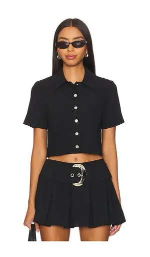 Amanda Uprichard Josie Top - Black
