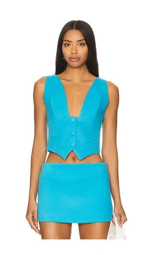 CEREN OCAK Gabardine Vest