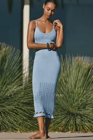 Peixoto Nora Knit Midi Dress - Blue
