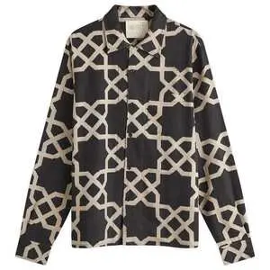 KARDO Chintan Block Print Shirt - Black