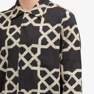 KARDO Chintan Block Print Shirt - Black