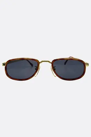 GIANT VINTAGE SUNGLASSES Giant Vintage Grover Small 90s Sunglasses - Gold/super Dark