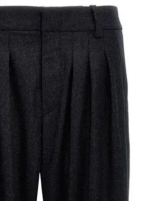 Isabel Marant Étoile Casile Flannel Trousers - Grey