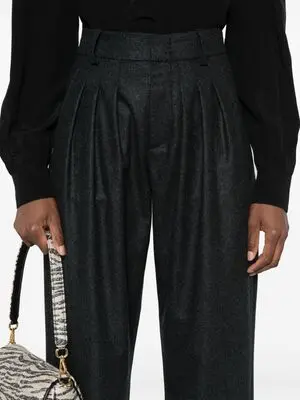 Isabel Marant Étoile Casile Flannel Trousers - Grey