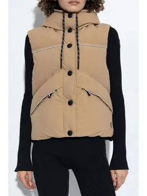 Moncler Arolla Hooded Gilet - Neutrals