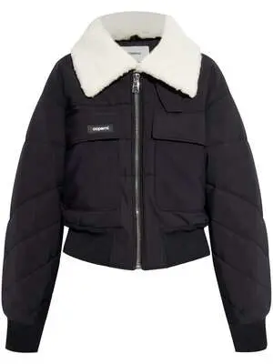 Coperni Logo-patch Faux-shearling Puffer Jacket