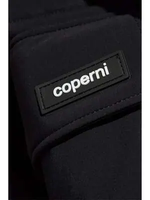 Coperni Logo-patch Faux-shearling Puffer Jacket