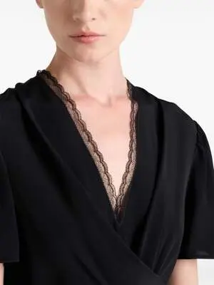 Prada V-neck Midi Dress