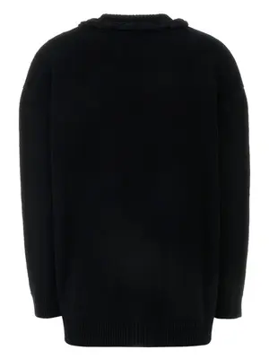 Women's Black Wool Sweaters