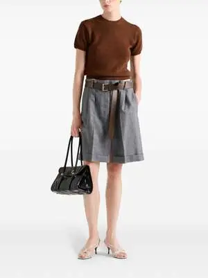 Pinstriped Skirts