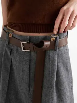 Prada Pinstriped Wool Miniskirt