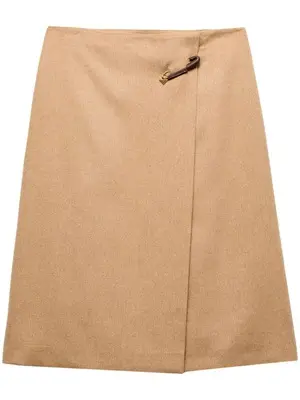 Prada A-line Midi Skirt