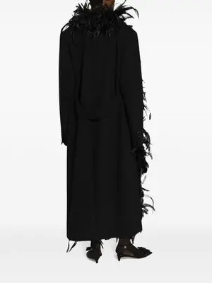Dolce & Gabbana Feather-trimmed Coat