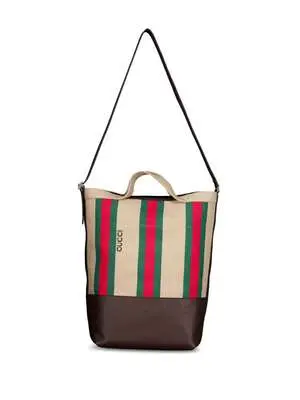 Gucci Large Web-stripe Tote Bag