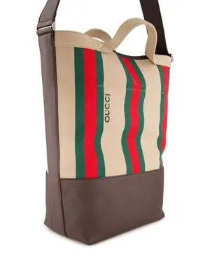 Gucci Large Web-stripe Tote Bag