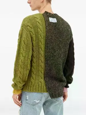 GALLERY DEPT. Colourblock Cable Knit Sweater