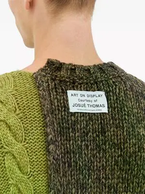 GALLERY DEPT. Colourblock Cable Knit Sweater