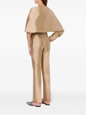 Alberta Ferretti Asymmetric Satin Jacket