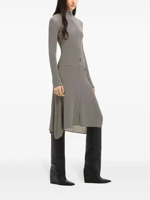 COURREGES Volcano Jersey Midi Dress - Black