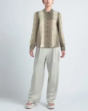TWINSET Satin Animal Print Shirt