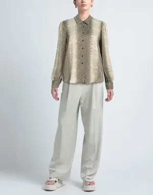 TWINSET Satin Animal Print Shirt